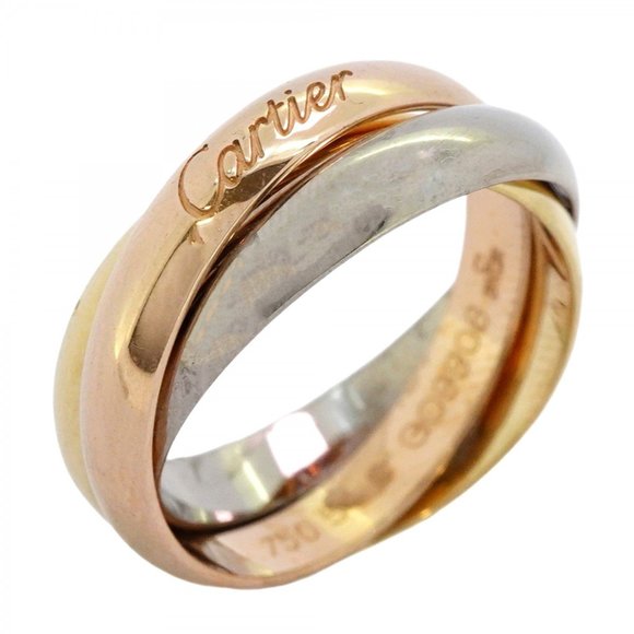 Cartier | Jewelry | Cartier 8k Yellow Gold Trinity Ring 54 | Poshmark
